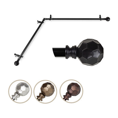 Click here for Rod Desyne Christiano Corner 3/4 IN Adjustable Cur... prices