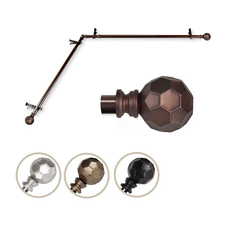 Click here for Rod Desyne Christiano Corner 3/4 IN Adjustable Cur... prices