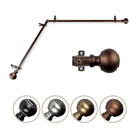 Click here for Rod Desyne Jaylin Corner 3/4 IN Adjustable Curtain... prices