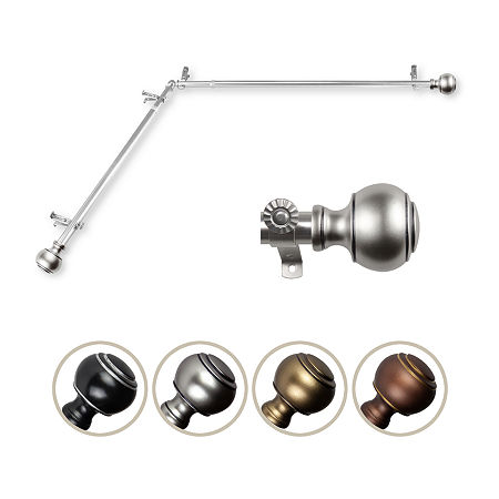 Click here for Rod Desyne Jaylin Corner 3/4 IN Adjustable Curtain... prices