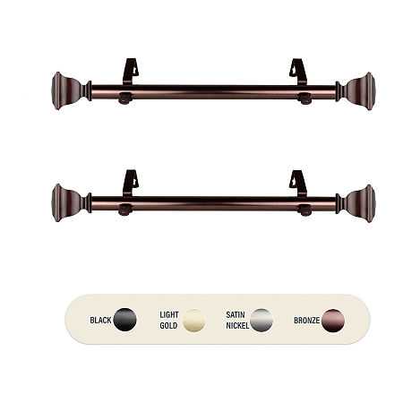 Click here for Rod Desyne (Set Of 2) Romeo 1 IN Adjustable Side C... prices