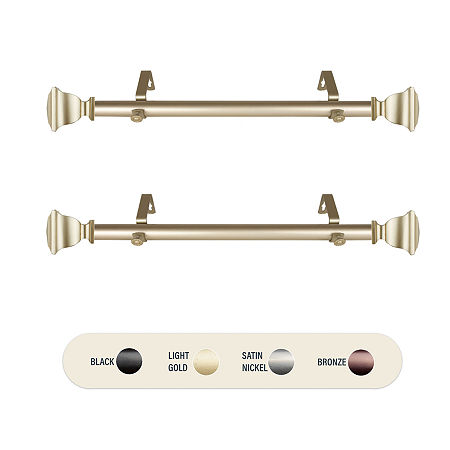 Click here for Rod Desyne (Set Of 2) Romeo 1 IN Adjustable Side C... prices
