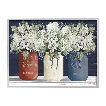 Click here for 24X30 Bouquets Rustic Print  One Size  Blue prices
