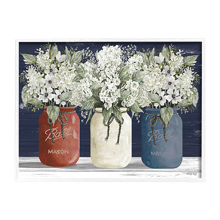 Click here for 24X30 Bouquets Rustic Print  One Size  Blue prices