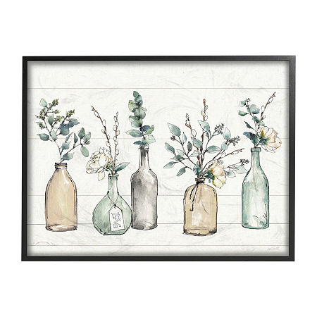 Click here for 24X30 Bottles And Plants Farm Print  One Size  Whi... prices