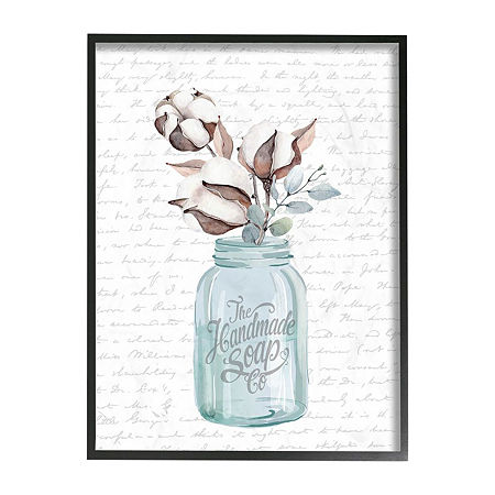Click here for 24X30 Handmade Soap Jar Print  One Size  White prices