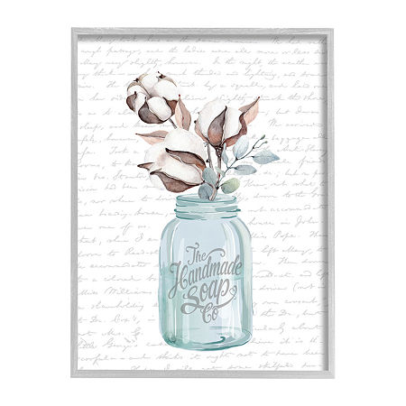 Click here for 24X30 Handmade Soap Jar Print  One Size  White prices