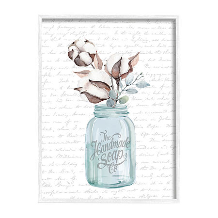 Click here for 24X30 Handmade Soap Jar Print  One Size  White prices