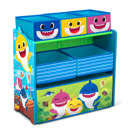 Click here for Baby Shark 6-Cubby Toy Organizer  One Size  Blue prices