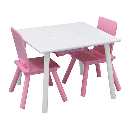 Click here for 3pc Kids Table and Chair Set  One Size  White prices