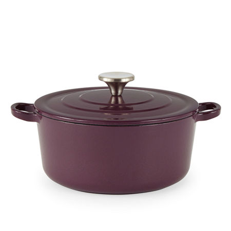 Click here for Cooks Cast Iron Dutch Oven with Lid  One Size  Pur... prices