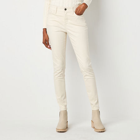 Click here for St. Johns Bay Womens Skinny Fit Jean  10  White prices