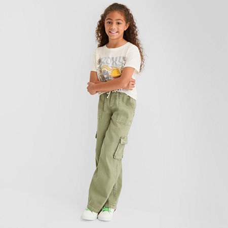Click here for Roxy Big Kid Girls Wide Leg Cargo Pant  S (7)  Gre... prices