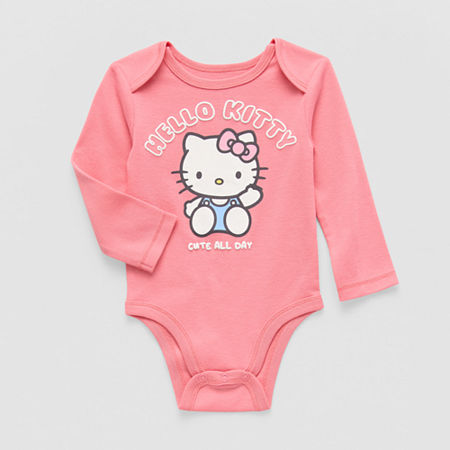 Click here for Baby Girls Hello Kitty Crew Neck Long Sleeve Bodys... prices