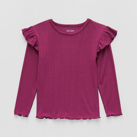 Click here for Okie Dokie Toddler & Little Girls Crew Neck Long S... prices
