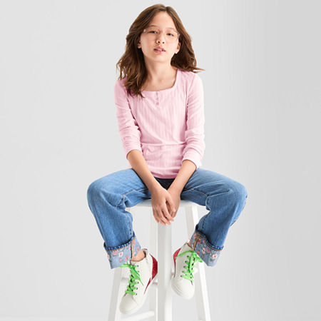 Click here for Thereabouts Little & Big Kid Girls Square Neck Lon... prices