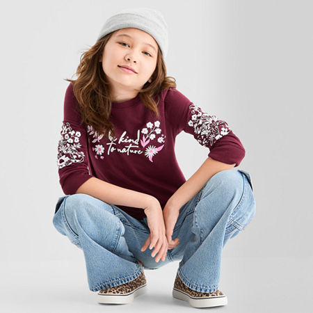 Click here for Thereabouts Little & Big Kid Girls Crew Neck Long... prices