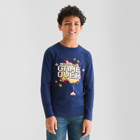 Click here for Thereabouts Little & Big Kid Boys Crew Neck Long S... prices