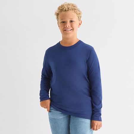 Click here for Thereabouts Little & Big Kid Boys Crew Neck Long S... prices