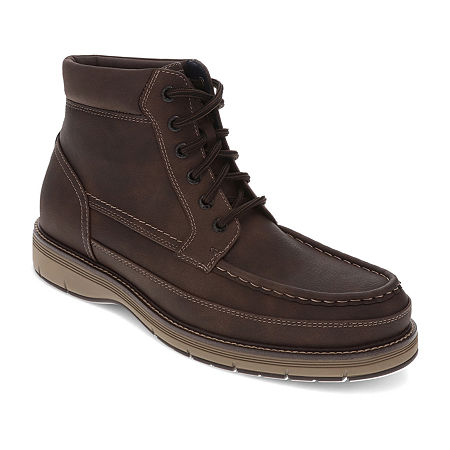 Dockers Mens Thames Casual Moc Toe Boot - Dark Brown