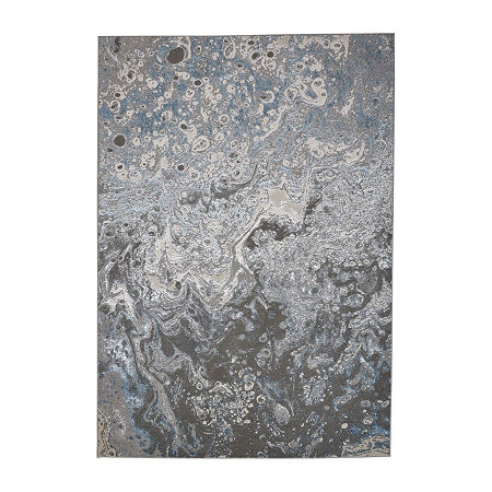 Feizy Azure R3405 67 x 96 Area Rug - Silver-Tone