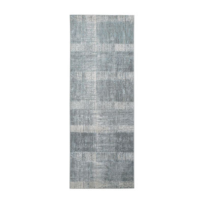 Weave And Wander Aurelian Runner, Color: White Gray Blue - JCPenney