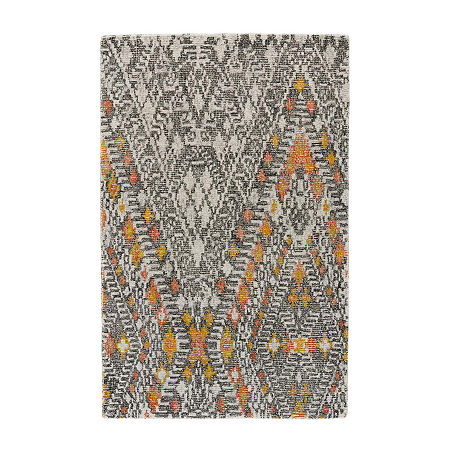 Feizy Arazad R8479 Black 8 x 11 Area Rug - Black/tang
