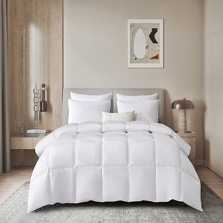 Beautyrest White Feather & Down Fiber All Season Lyocell Cotton Blend Comforter  King - White