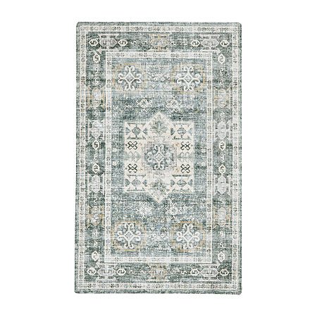 Click here for Linery Nava Traditional Geometric Washable Skid Re... prices