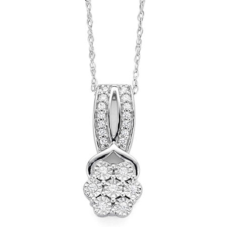 Click here for Diamond Blossom 1/10 CT.T.W. Natural Diamond in St... prices