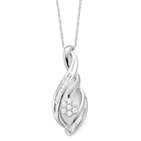Click here for Diamond Blossom 1/4 CT.T.W. Natural Diamond Sterli... prices
