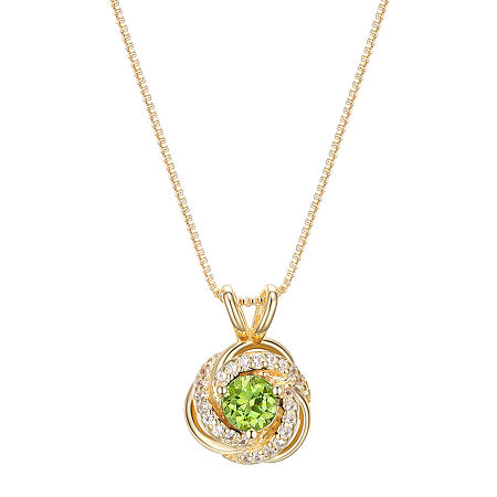 Click here for Womens Genuine Green Peridot 18K Gold Over Silver... prices