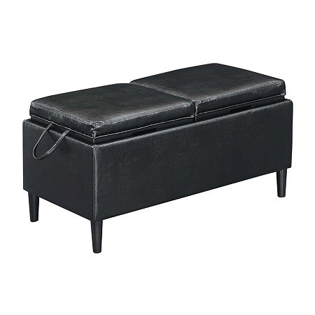 Click here for Designs4comfort Storage Ottoman  One Size  Black prices