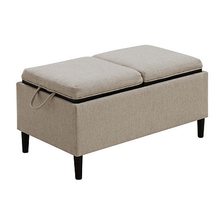 Click here for Designs4comfort Storage Ottoman  One Size  Beige prices