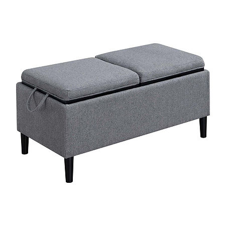 Click here for Designs4comfort Storage Ottoman  One Size  Gray prices