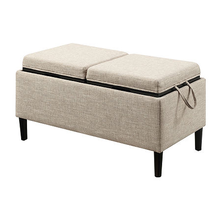 Click here for Designs4comfort Storage Ottoman  One Size  Beige prices
