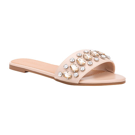 Womens Olivia Miller Elsa Slide Sandals