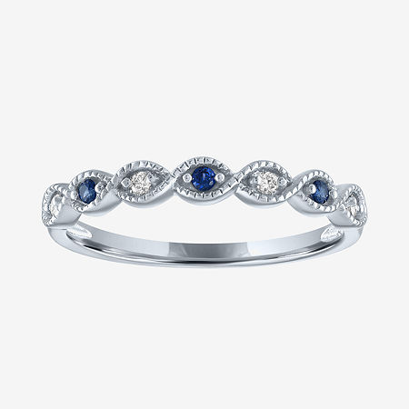 Click here for Womens Diamond Accent Lab Created Blue Sapphire 10... prices