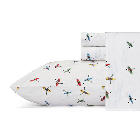 Eddie Bauer Printed 100 Cotton Percale 3-Pc. Sheet Set  Twin Xl - Kayak
