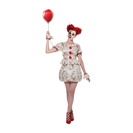 Click here for Womens Dancing Clown Costume  X-large  White prices