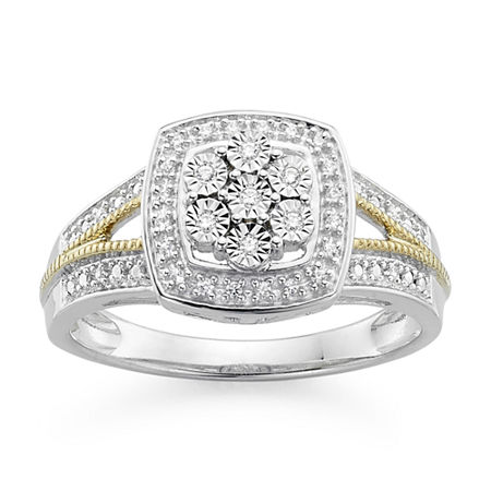 Click here for Diamond Blossom 1/10 CT.T.W. Natural Diamond Cushi... prices