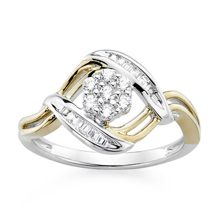 Click here for Diamond Blossom 1/4 CT.T.W. Natural Diamond Sterli... prices