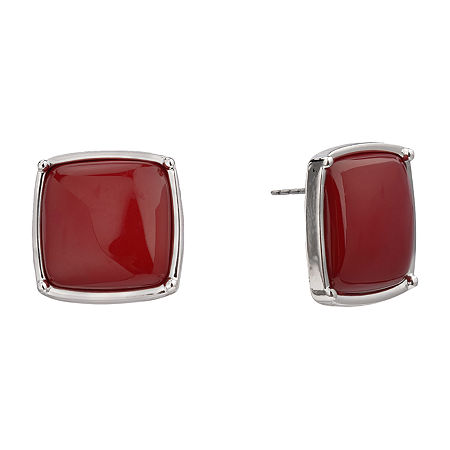 Click here for Mixit 1 Inch Stud Earrings  One Size  Red prices