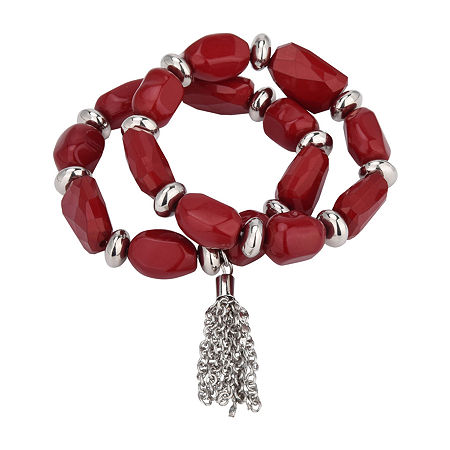 Click here for Mixit Silver Tone Womens 2-pc. Bracelet Set  One S... prices