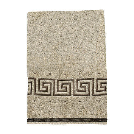 Avanti Pre Athena Greek Key Embroidered Hand Towel  16 x 30 - Linen