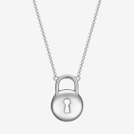 Click here for Womens Sterling Silver Round 18 Inch Pendant Neckl... prices