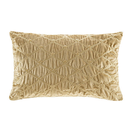 Croscill Aumont Oblong Decorative Pillow  15 x 22 - Gold