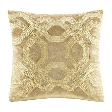 Croscill Biron Square Decorative Pillow  18 x 18 - Gold