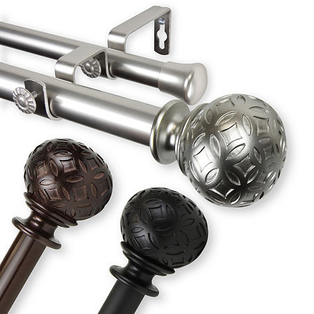 Click here for Rod Desyne Odelia Double Curtain Rod  One Size  Bl... prices
