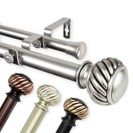 Click here for Rod Desyne Baldir Double Curtain Rod  One Size  Ye... prices
